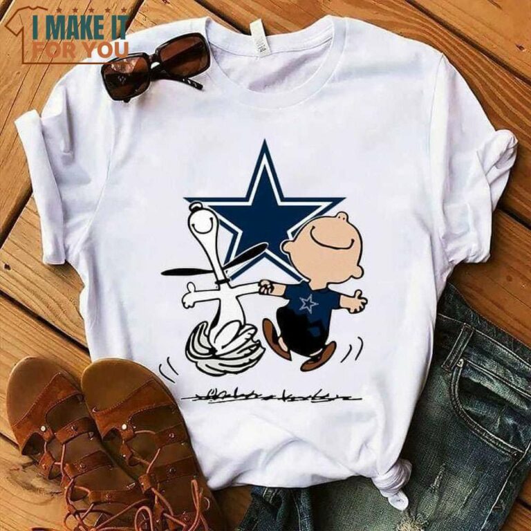 Charlie Brown And Snoopy Love Dallas Cowboys Shirt