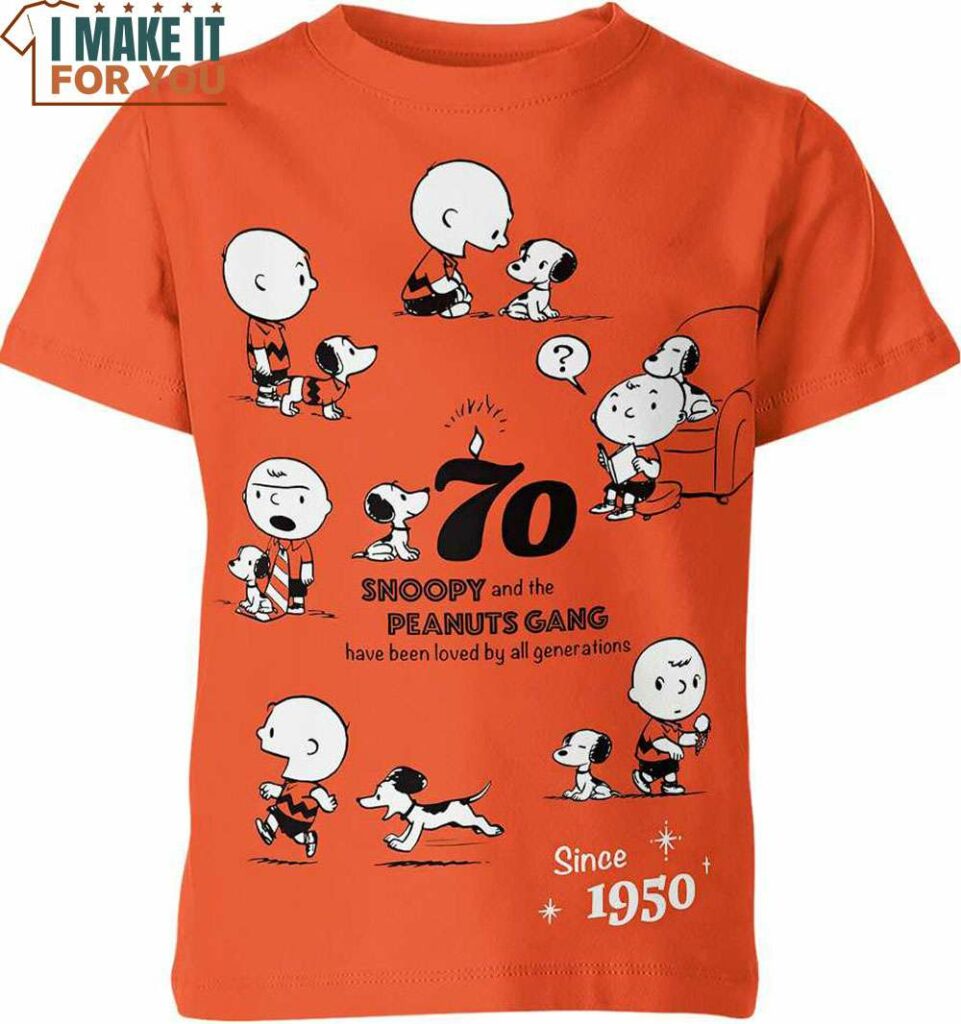 Snoopy And Peanuts Gang Since 1950 Shirt, Unique Snoopy Gifts for Fans