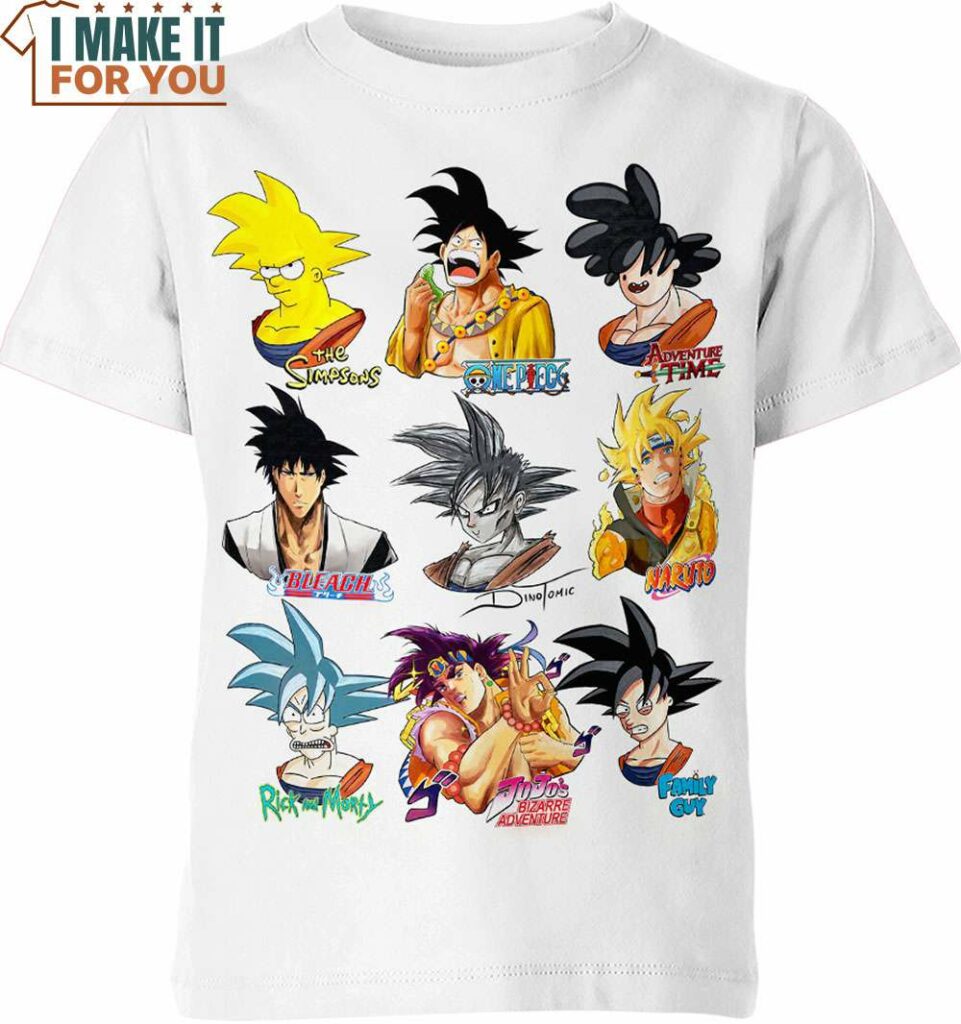 Son Goku Dragon Ball Z Shirt, Featuring All Your Favorite Characters