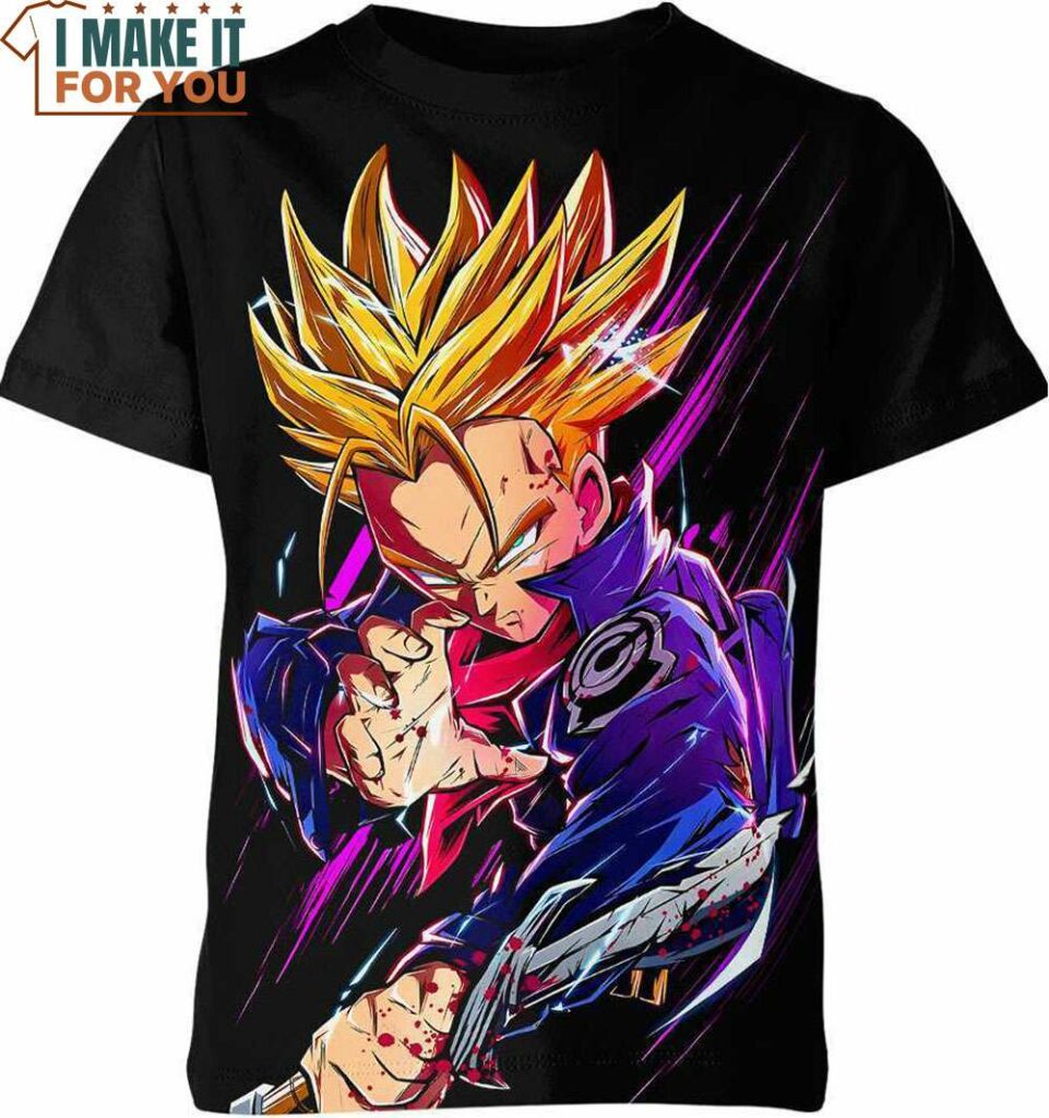 Trunks Dragon Ball Z Shirt, 3D Tee for Anime Lovers