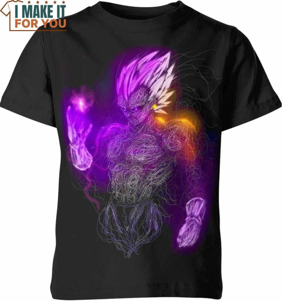 Vegeta Dragon Ball Z Shirt, Vegeta 3D Printed Tee for Fans