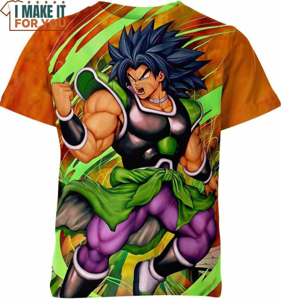 Broly Dragon Ball Z 3D Shirt, Ideal Dragon Ball Gift for Friends and Family