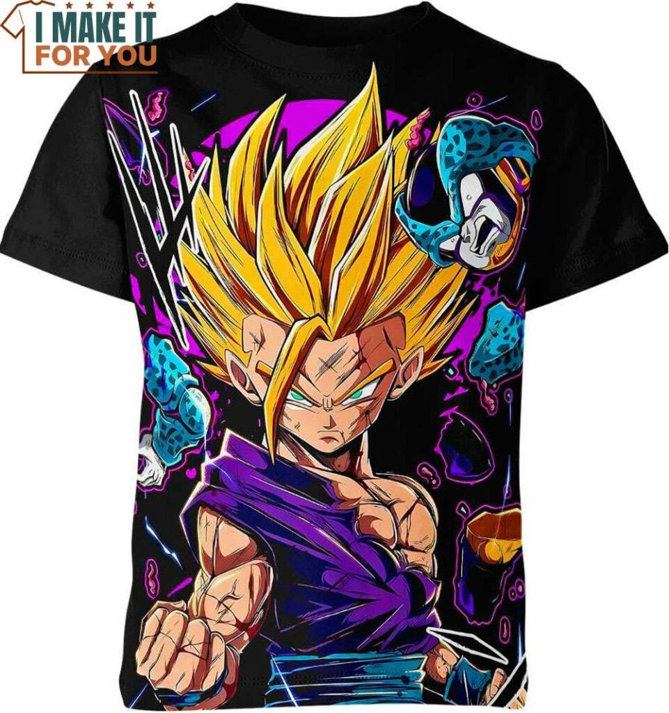 Son Gohan Dragon Ball Z Shirt, 3D Tee for Anime Lovers