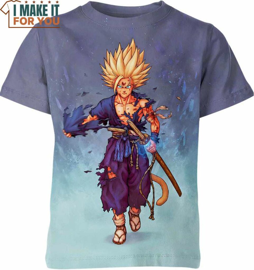 Samurai Gohan From Dragon Ball Z Shirt, Stylish Dragon Ball 3D Printed Tee