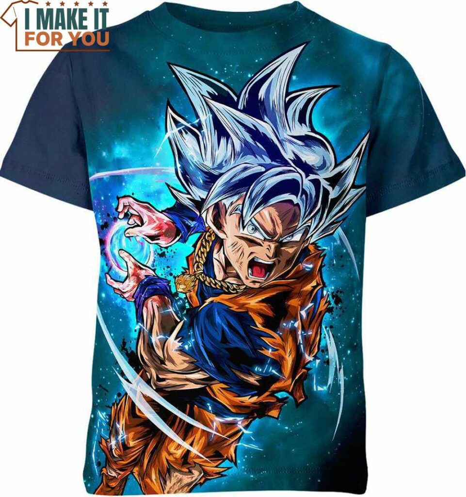 Son Goku Dragon Ball Z Shirt, Ultra Instinct Goku 3D Printed Tee
