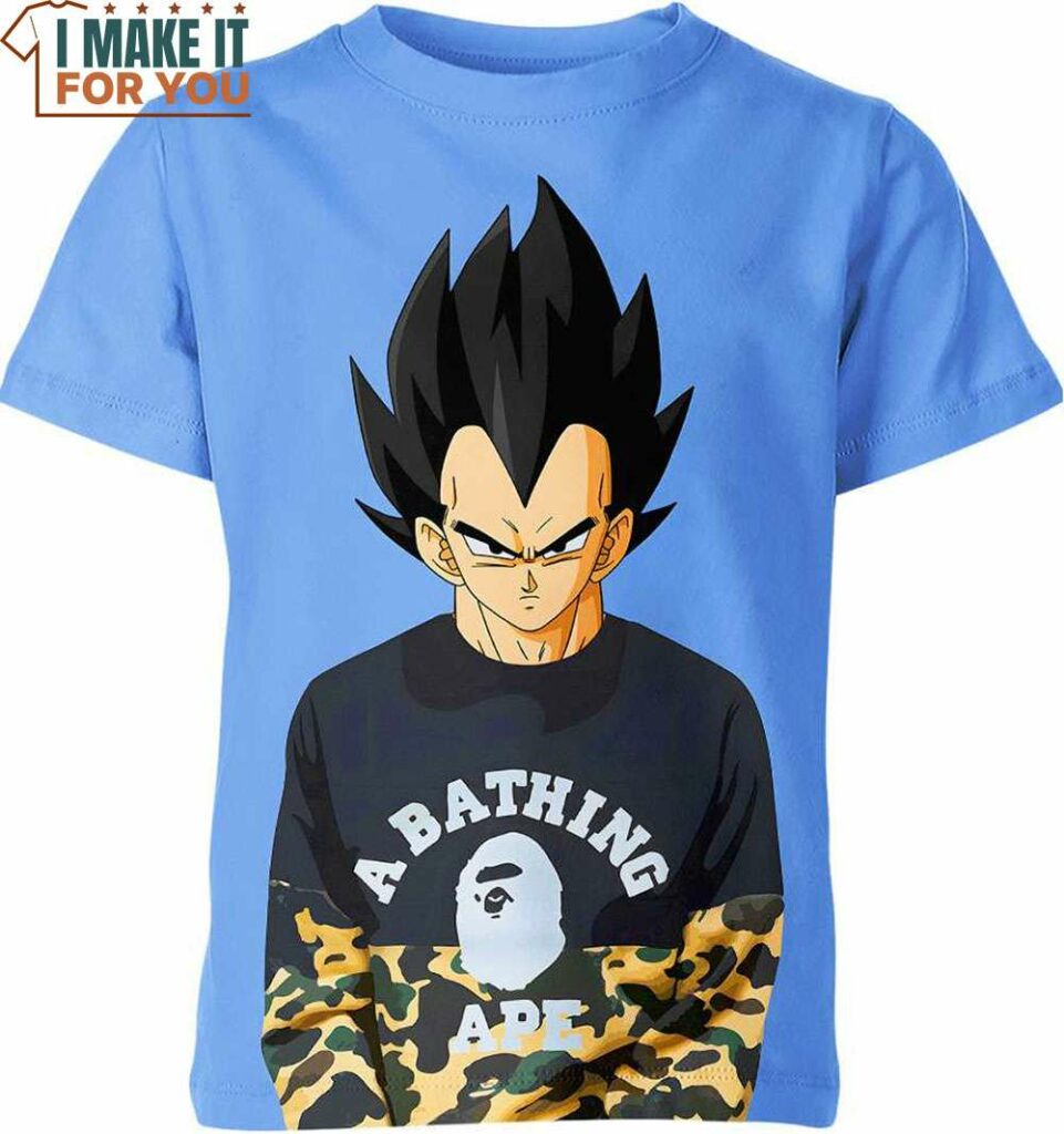Vegeta From Dragon Ball Z A Bathing Ape Shirt