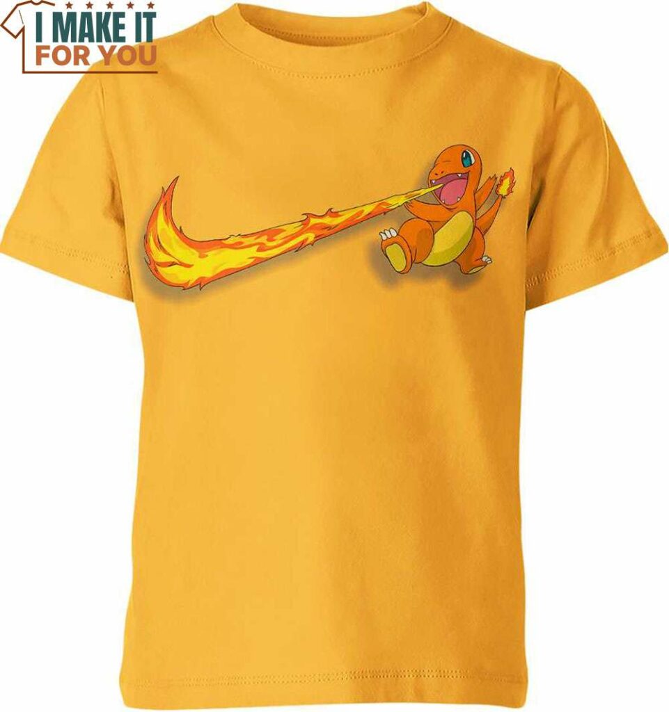 Charmander Pokemon Nike Shirt, Exclusive Pokemon Birthday Gifts