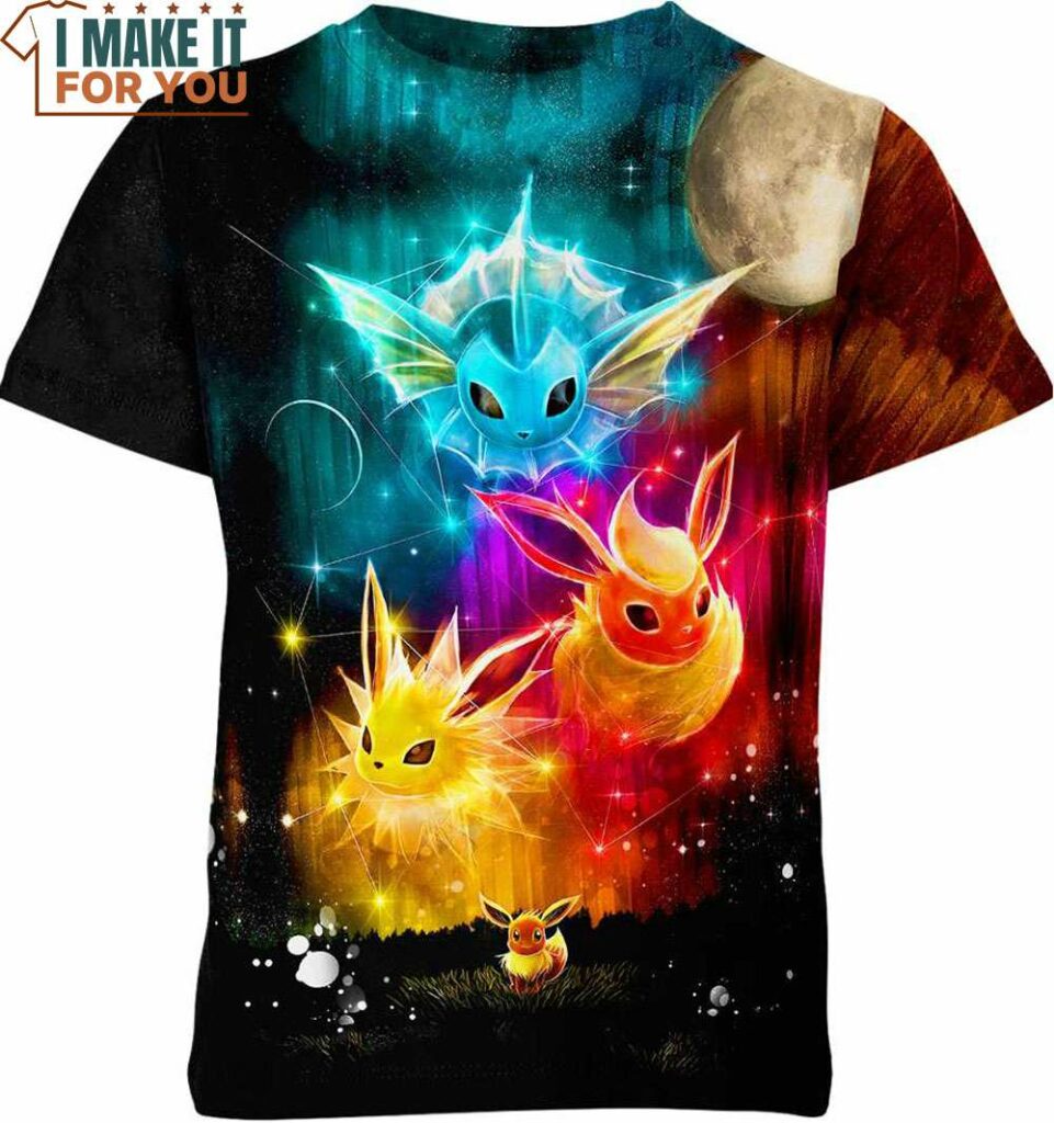 Eevee Evolutions Pokemon Shirt, The Ultimate Pokemon Themed Apparel