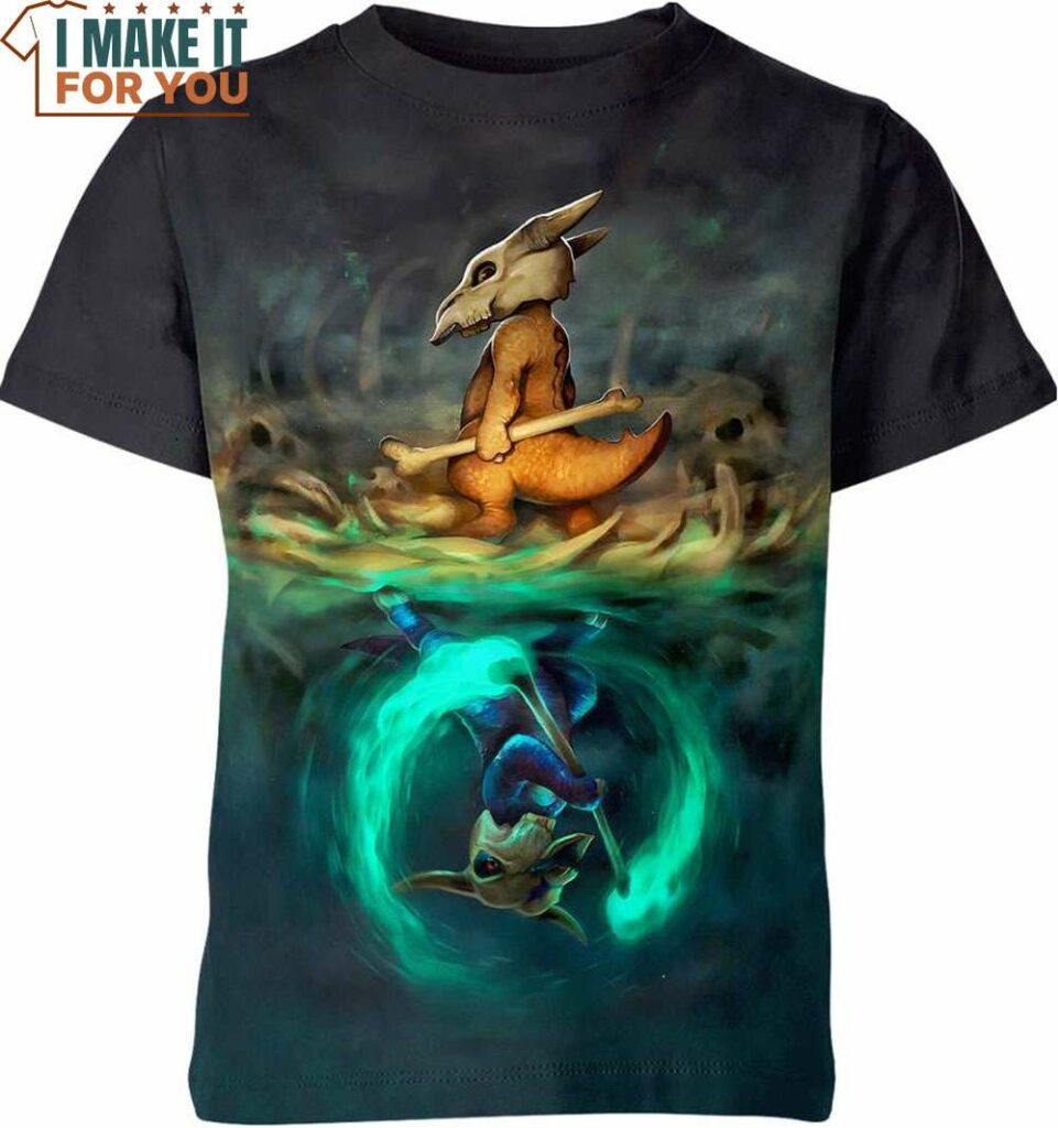 Marowak And Cubone Pokemon Shirt, The Ultimate Pokemon Themed Apparel