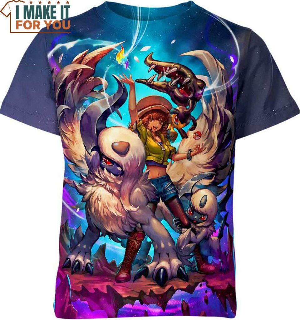 Absol Mawile Mega Absol Pokemon Shirt, Stylish Pokemon 3D Printed Tee ...