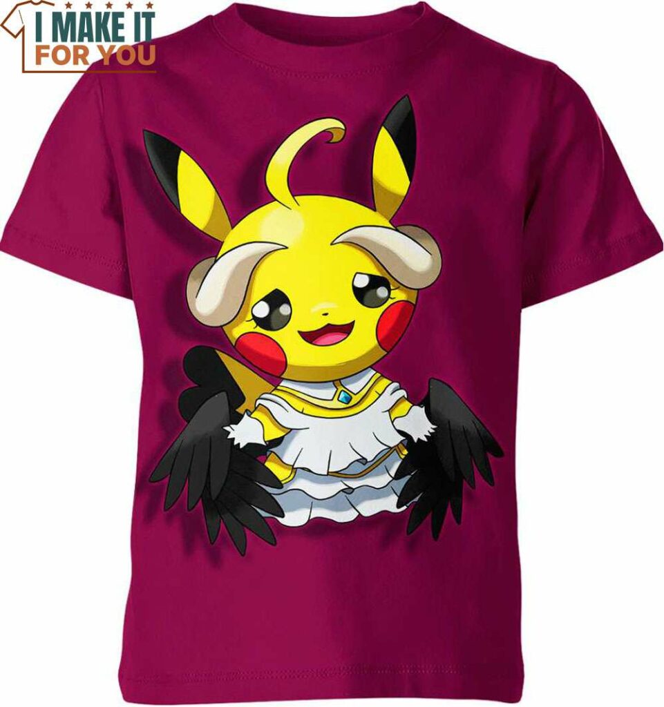 Albedo Overlord x Pikachu Pokemon Shirt, Top Pokemon Gifts for Adults