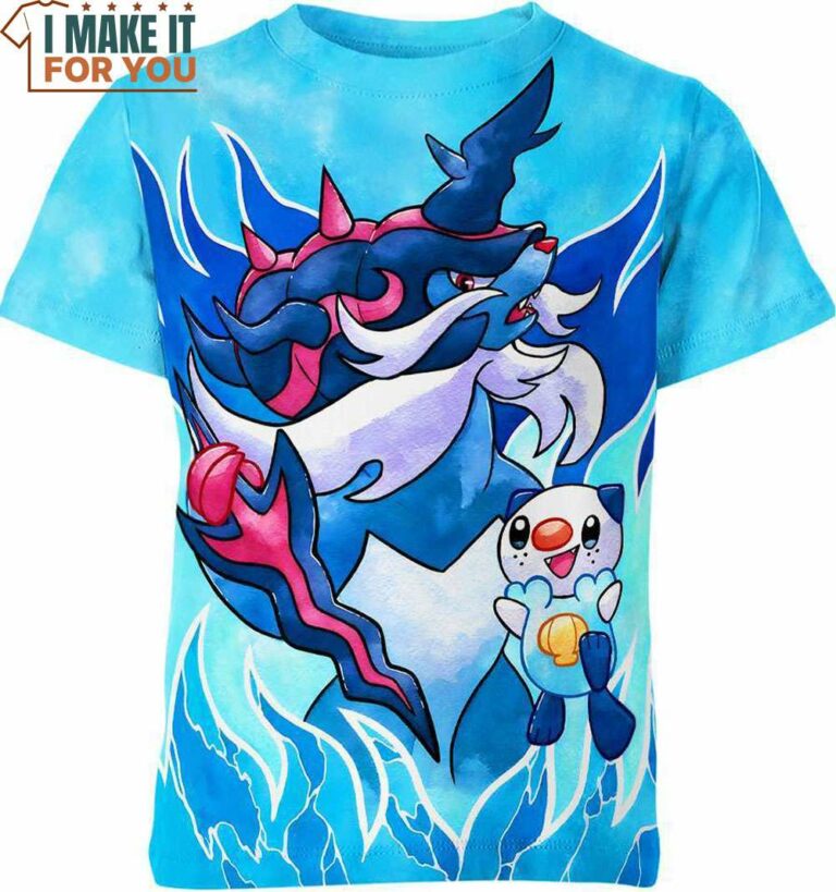 Samurott Pokemon Shirt, Stylish Pokemon 3D Printed Tee