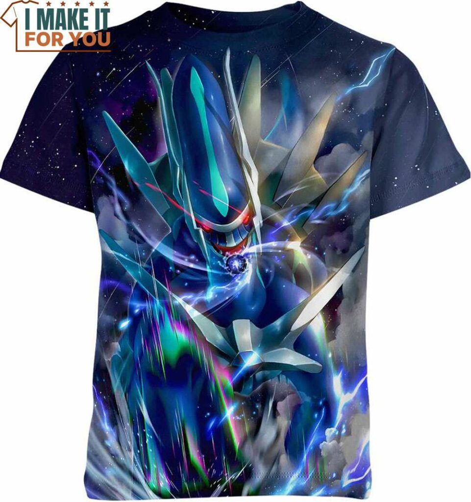 Dialga 3D Art Pokemon Shirt, The Ultimate Pokemon Themed Apparel