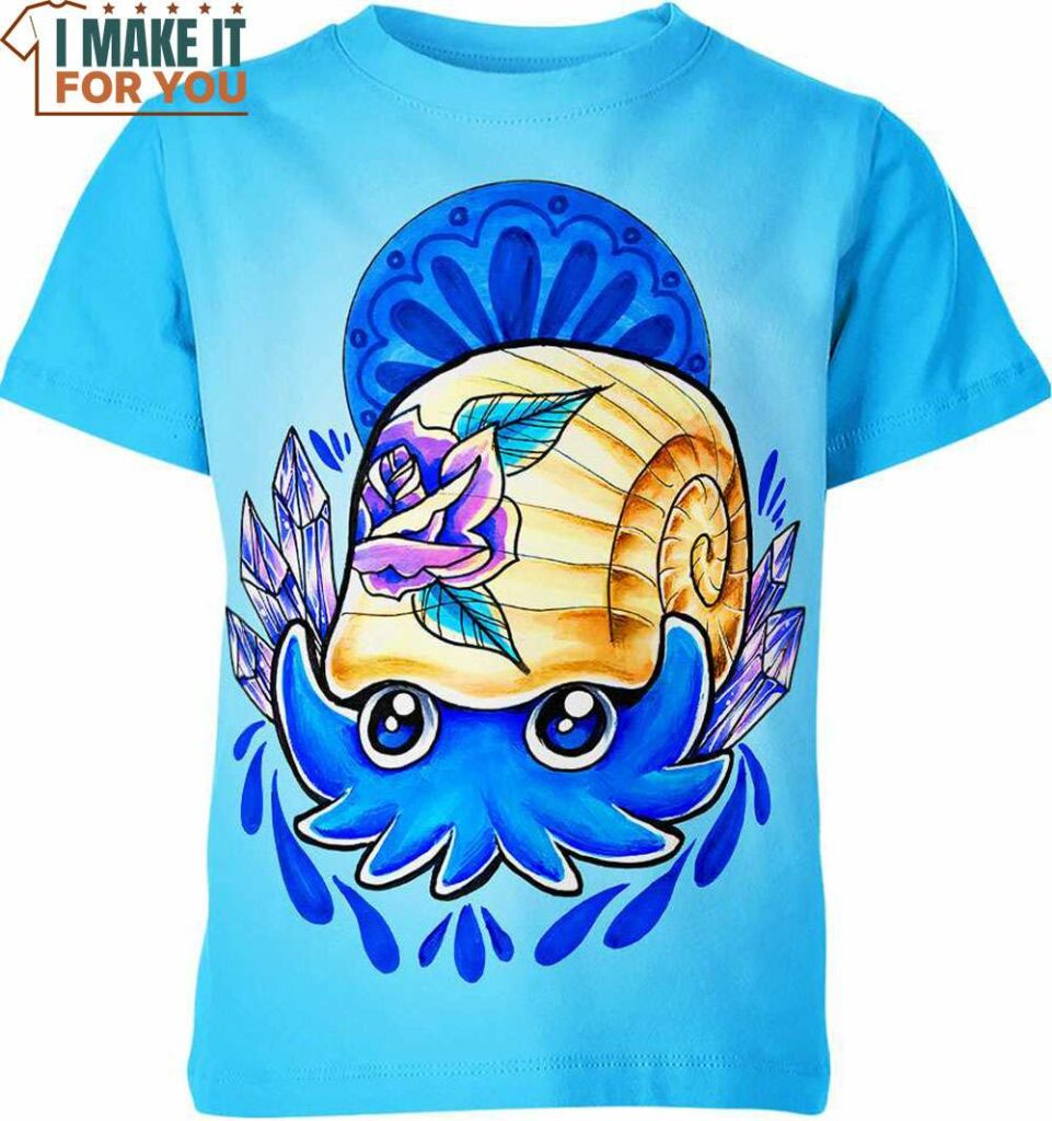 Omanyte Pokemon Shirt, The Ultimate Pokemon Themed Apparel
