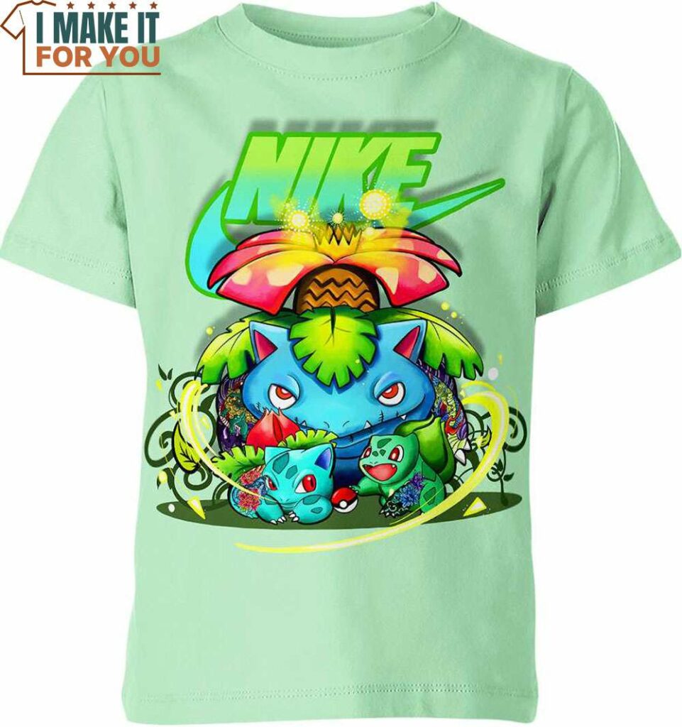 Bulbasaur Venusaur Pokemon Nike Shirt, The Perfect Wardrobe Addition ...