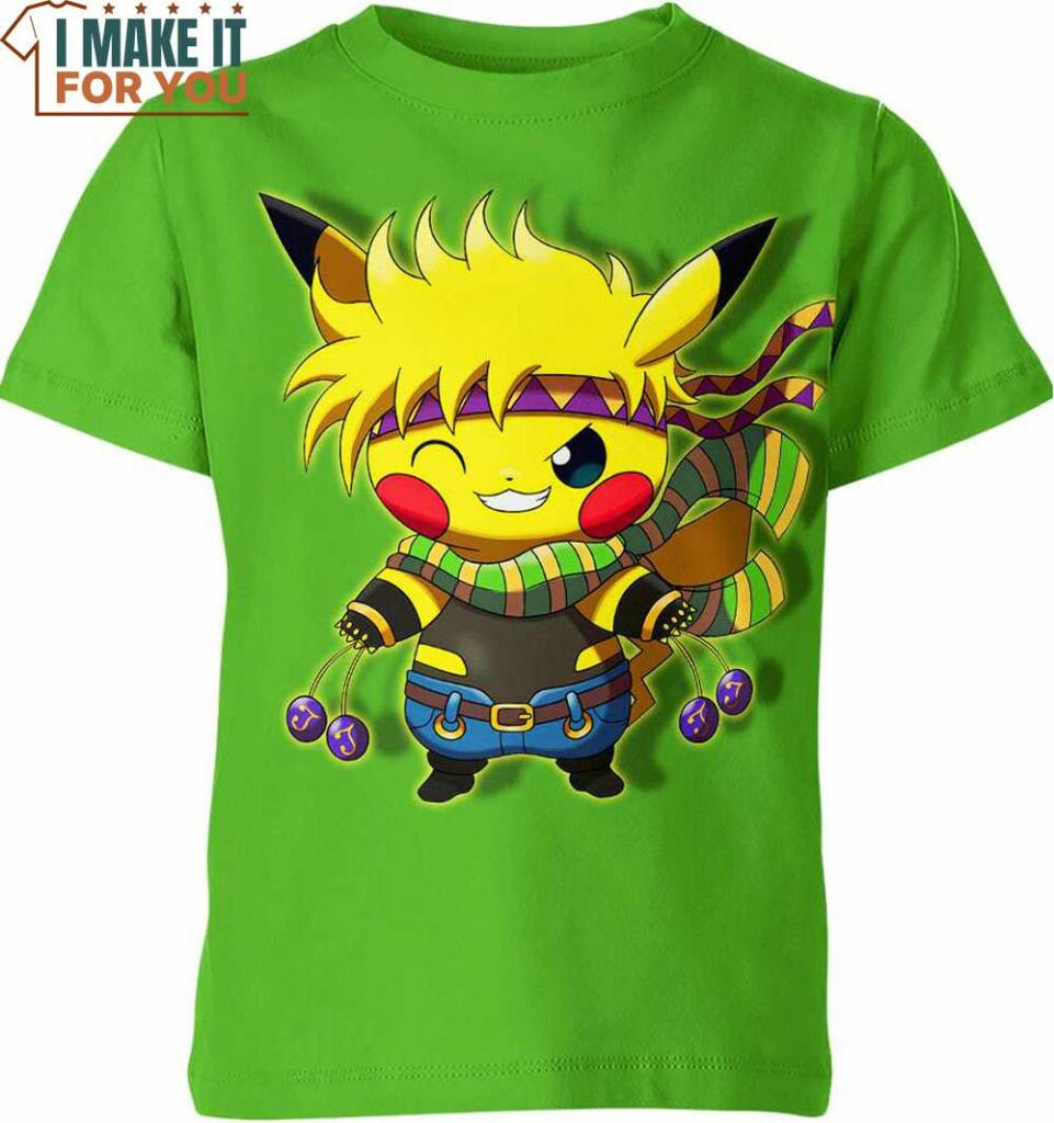 Joseph Joestar Jojo’S Bizarre Adventure x Pikachu Pokemon Shirt, The ...