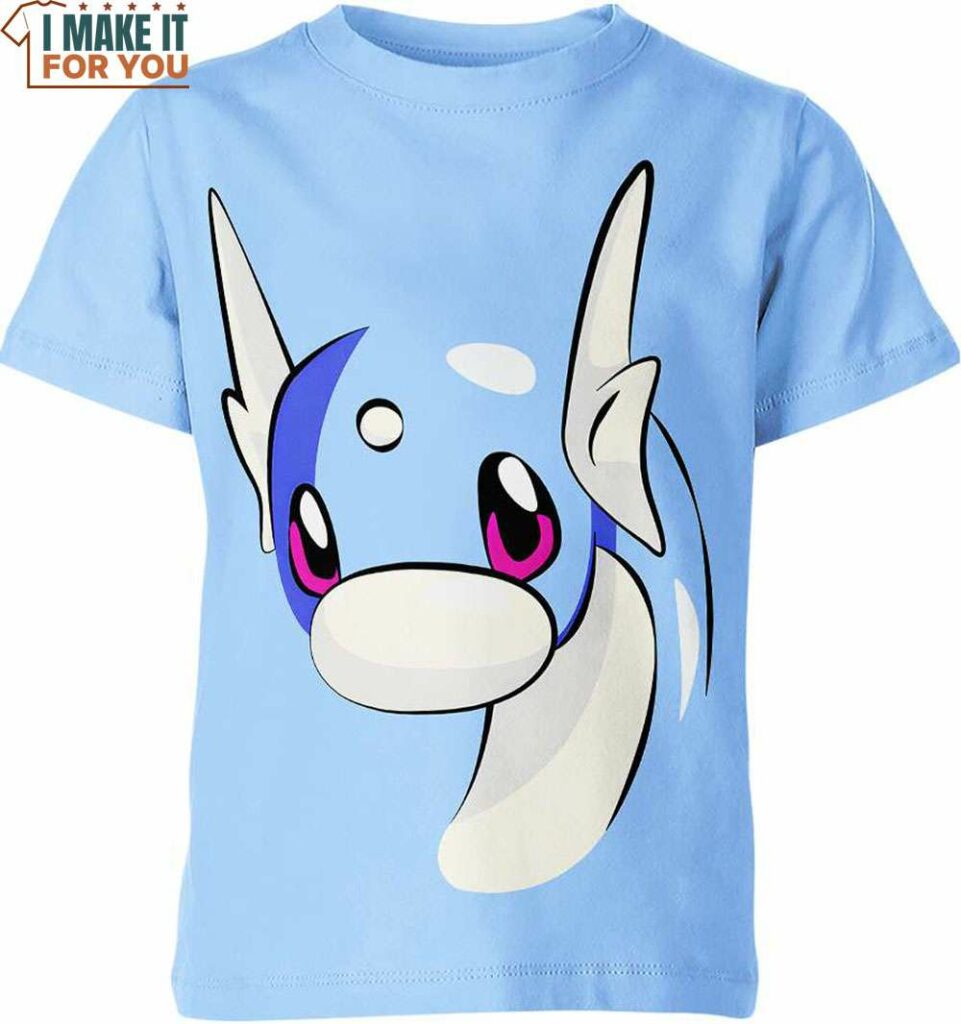 Dratini Classic Pokemon Shirt, Stylish Pokemon 3D Printed Tee