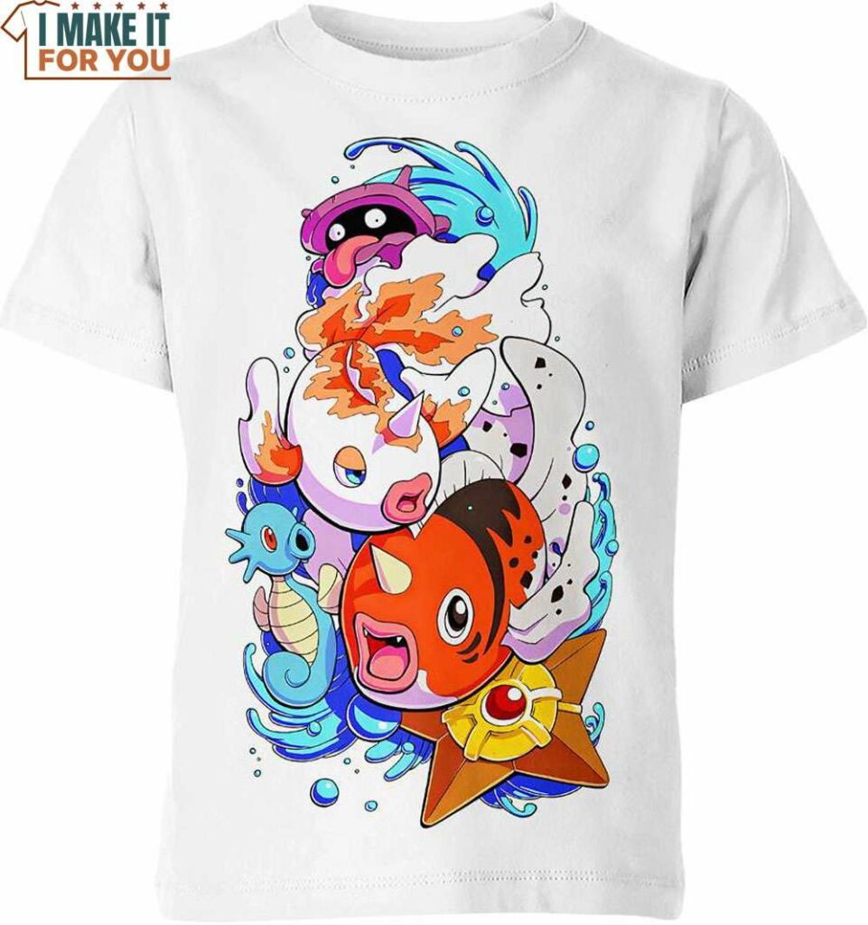 Water Pokemon Shirt, Stylish Apparel Water Pokemon Lover