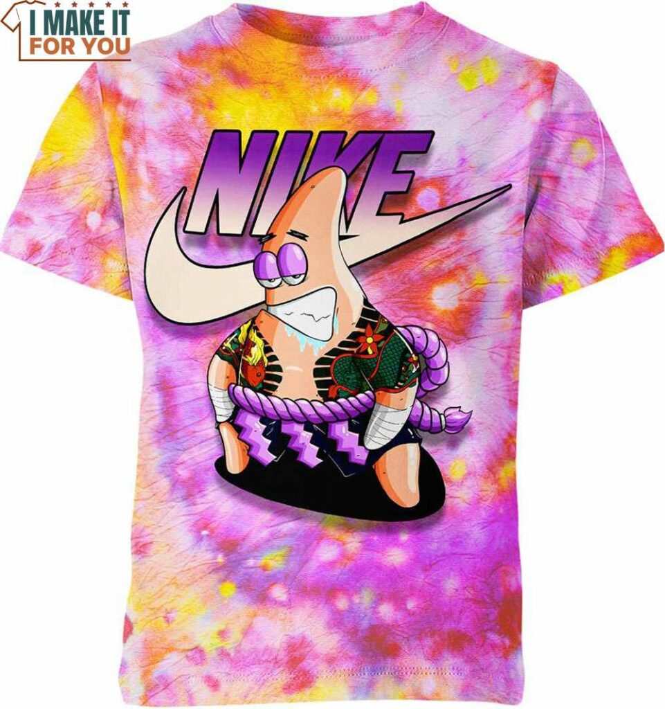 Patrick Star Nike Shirt, Exclusive Nike Graphic T-shirts For Enthusiasts
