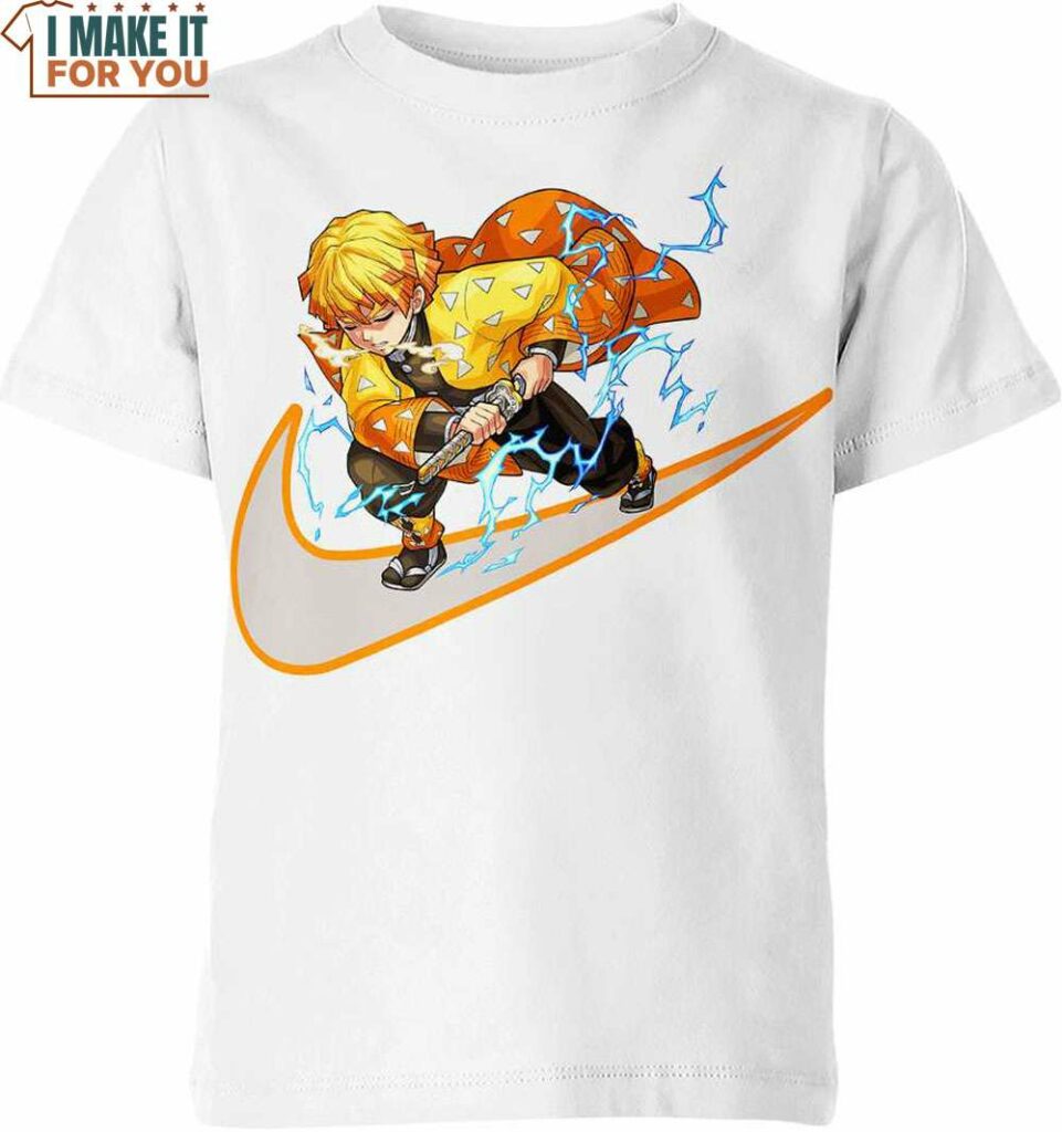 Zenitsu Agatsuma Nike Shirt, Statement Nike Graphic Shirts