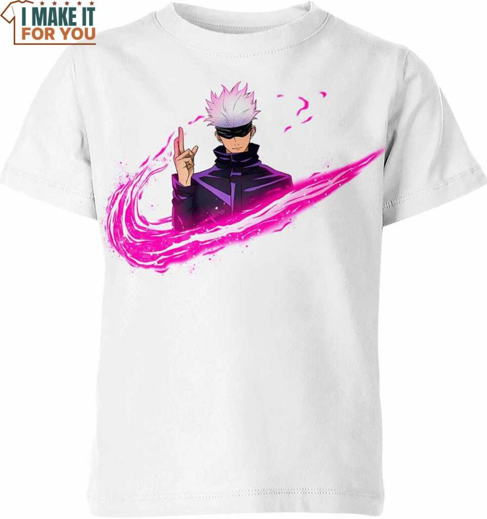 Saturo Gojo Nike Shirt, Cool Nike Graphic Tees For Fans
