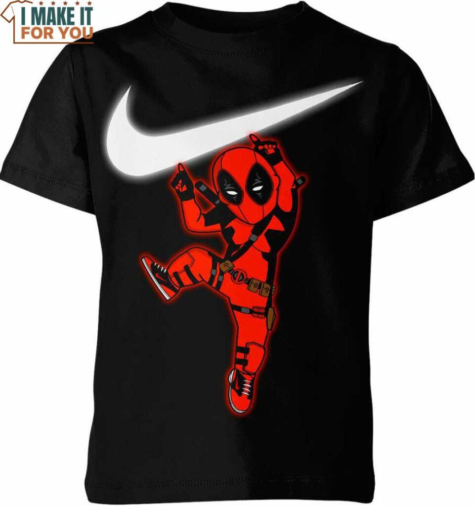 Deadpool Nike Marvel Comics Shirt, Eye-catching Nike Graphic T-shirts