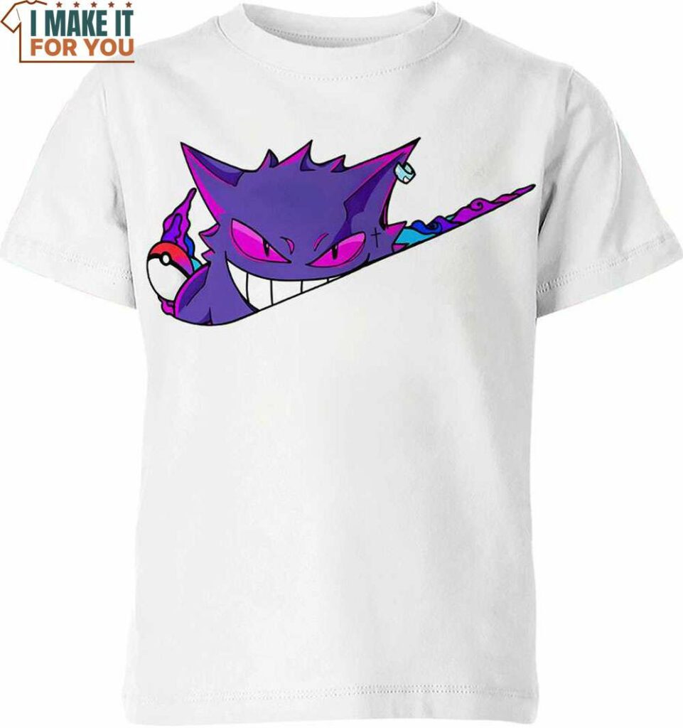 Gengar Nike Shirt, Nike Graphic Design Shirts