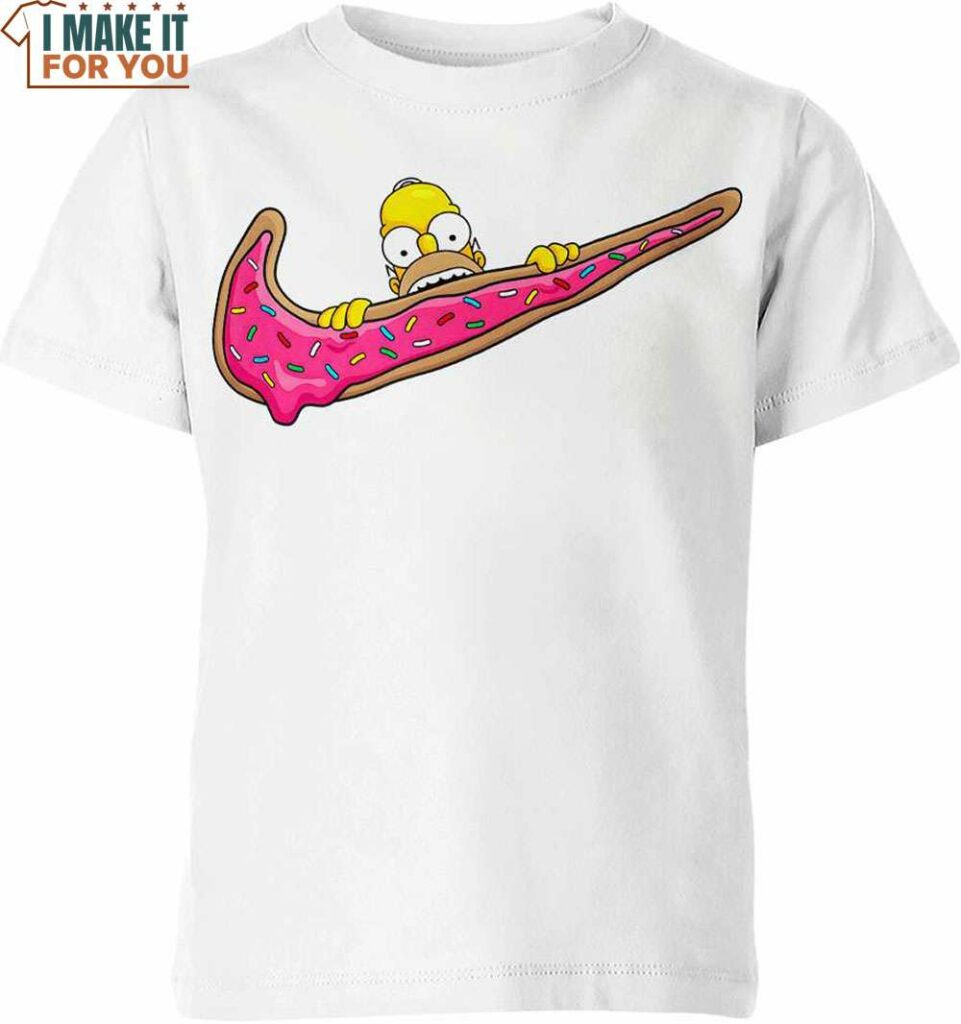 Homer Simpson Nike Shirt, Vintage Nike Graphic Tees For Collectors