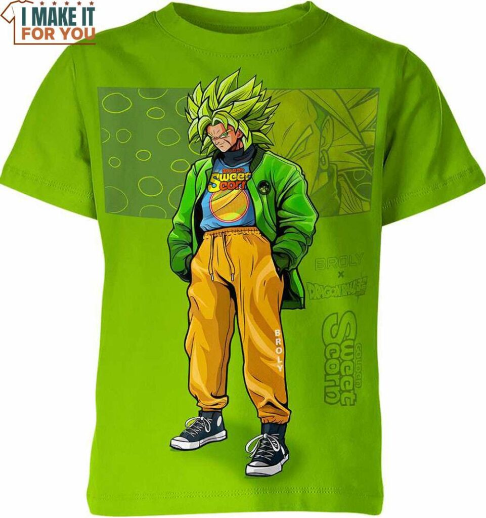 Broly Dragon Ball Z Shirt, Super Saiyan Apparel