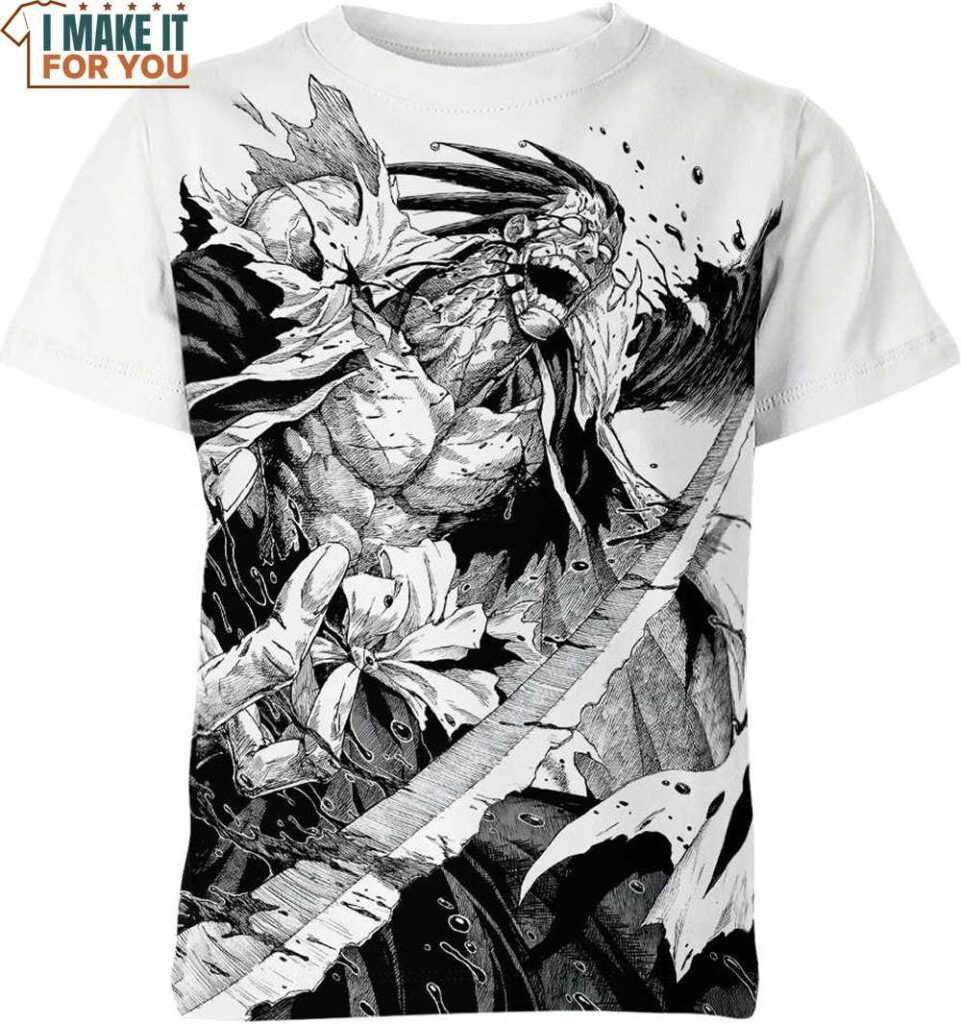 Kenpachi Zaraki Bleach Shirt, Popular Anime Character Merchandise