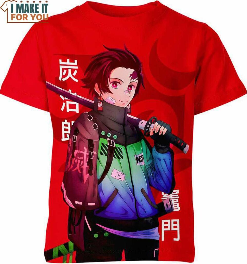 Tanjiro Kamado Demon Slayer Shirt, Cool Gifts For Anime Enthusiasts