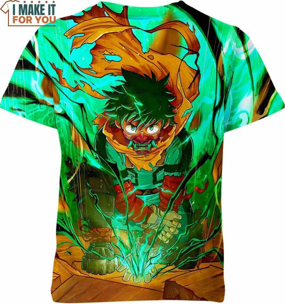 Kyojuro Rengoku Demon Slayer Green Shirt