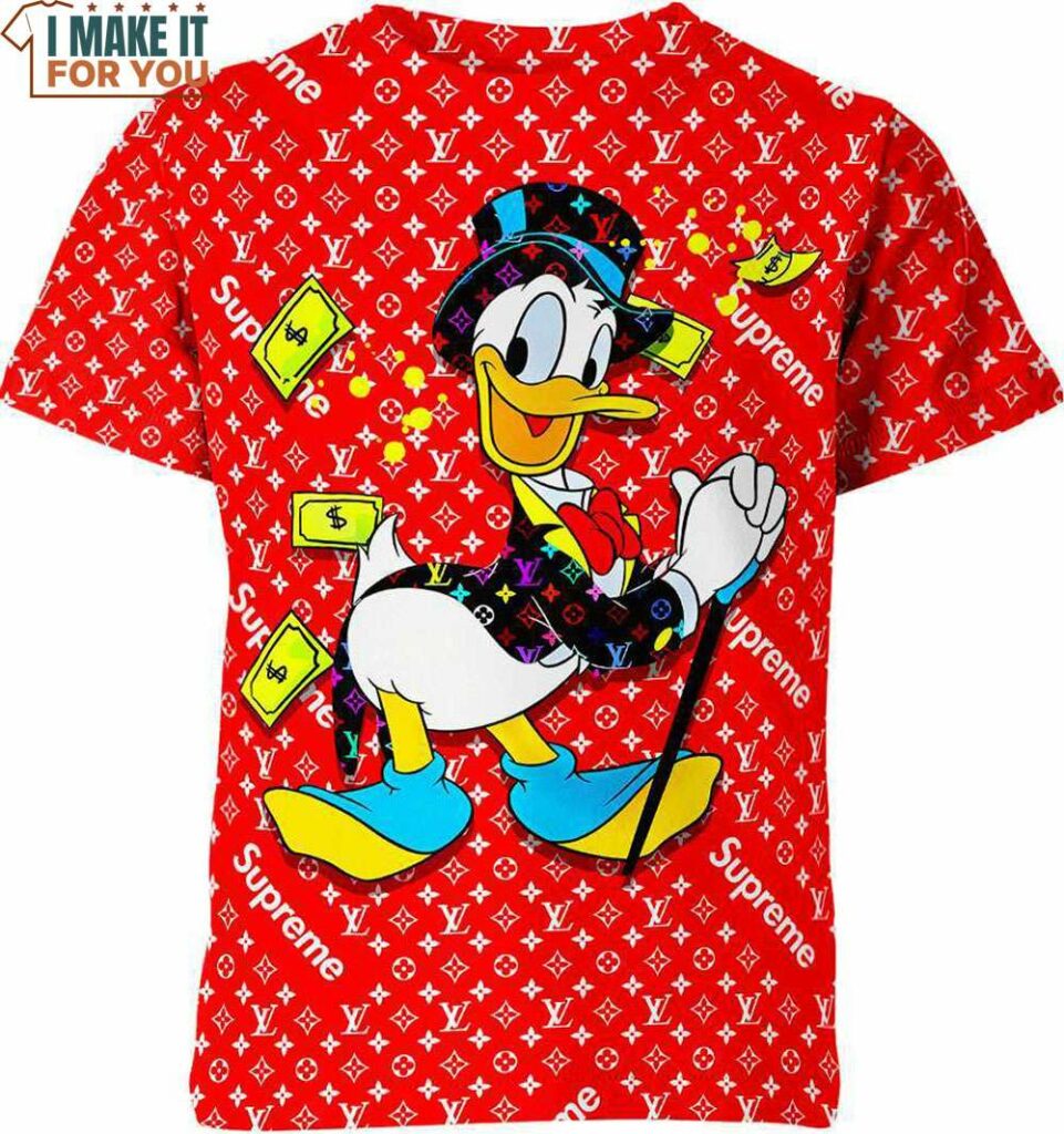 Donald Duck Supreme Louis Vuitton Shirt
