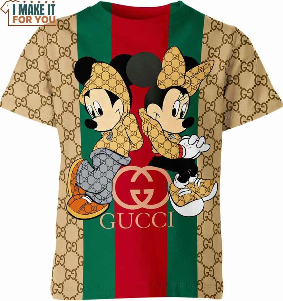 Mickey Mouse Minnie Mouse Gucci Shirt