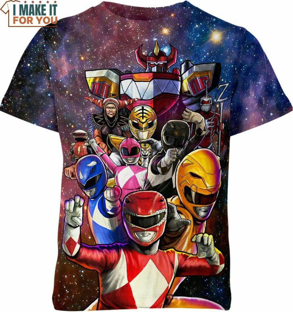 Power Rangers Shirt, Cartoon Lovers Gift