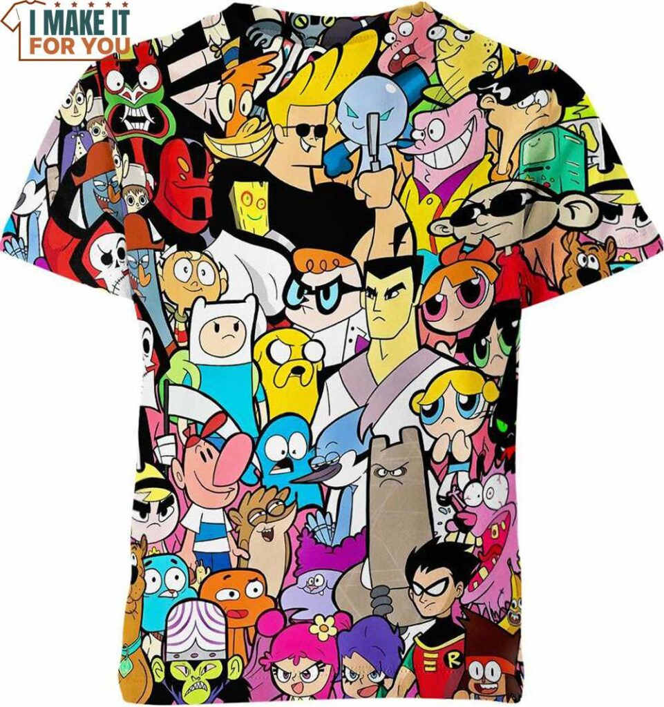 All Characters Cartoon Network Shirt, Cartoon Lovers Gift