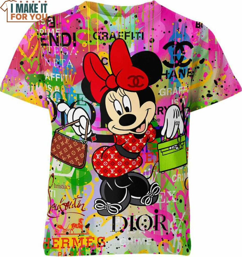 Minnie Mouse Louis Vuitton Chanel Shirt