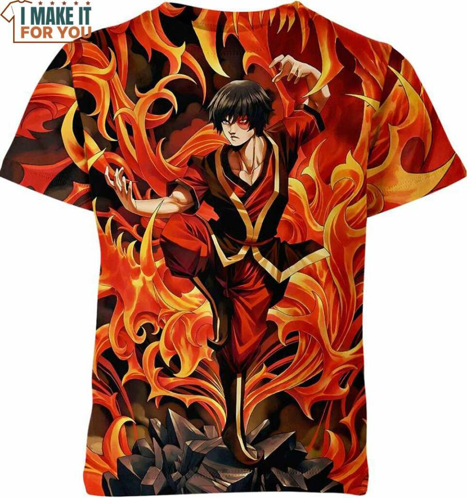 Zuko Avatar The Last Airbender Fire Shirt
