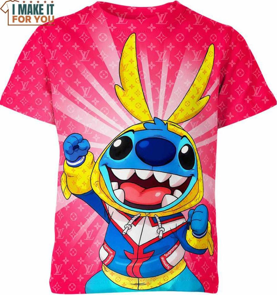 Lilo and Stitch All Might Louis Vuitton Supreme Shirt