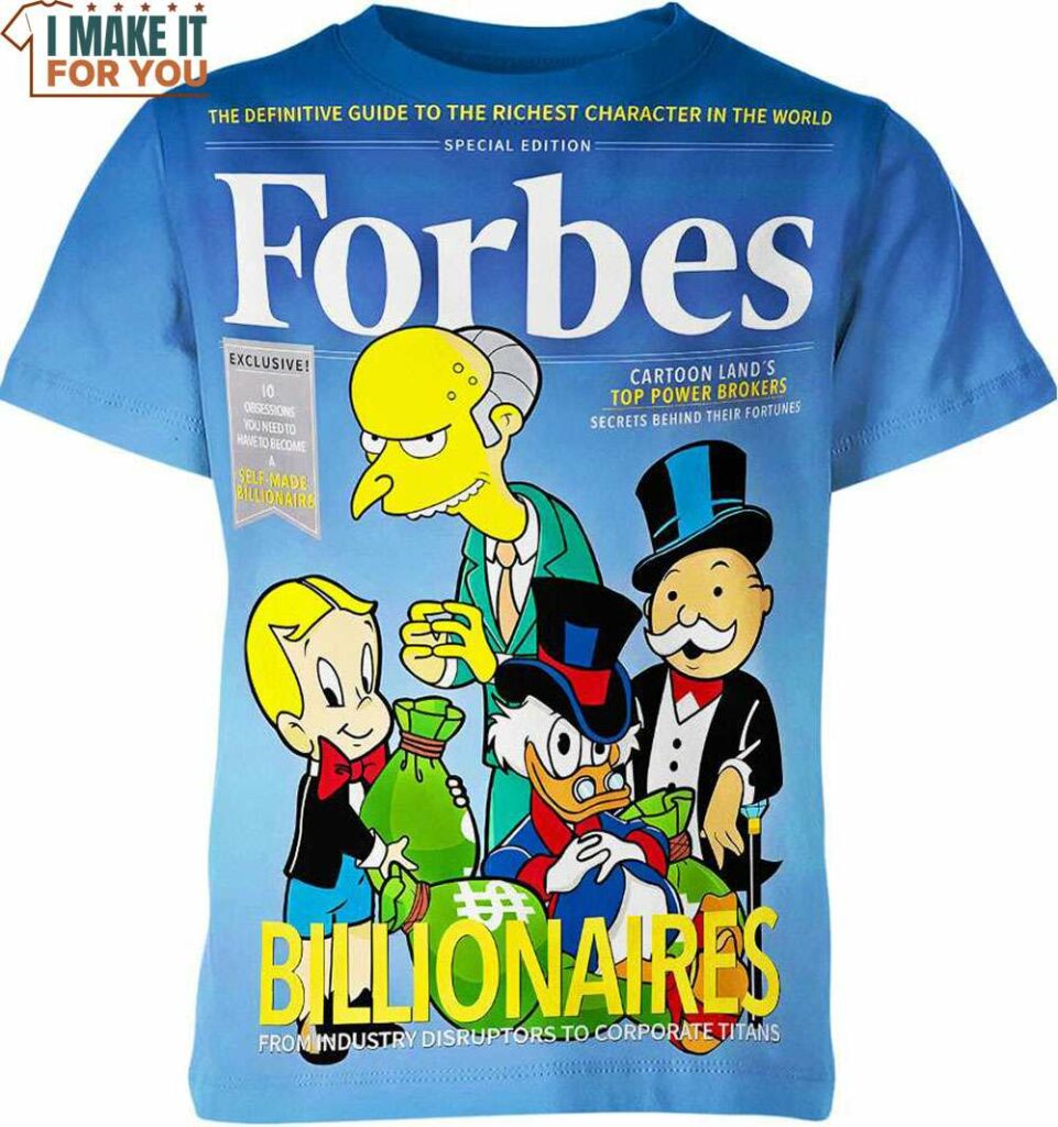 Forbes Billionaires Cartoon Shirt