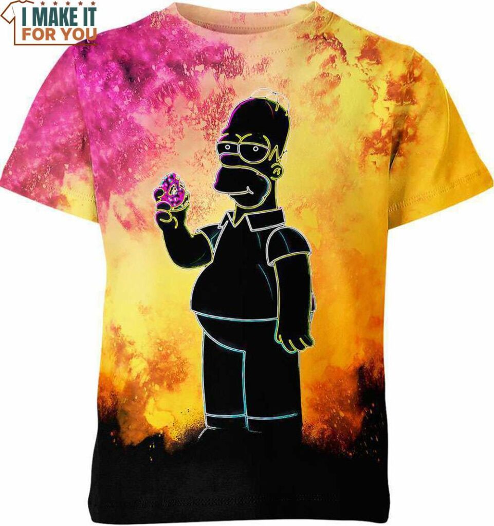 Homer Jay Simpson The Simpsons Shadow Shirt