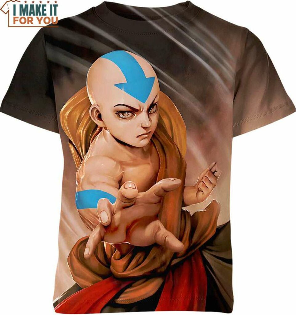 Aang Avatar The Last Airbender Shirt, Cartoon Lover Gifts
