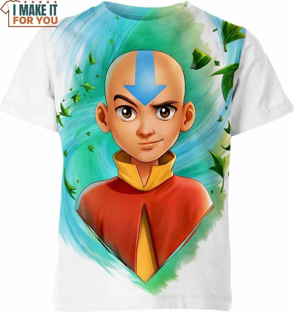 Aang Avatar The Last Airbender Shirt, Gifts for Cartoons Lovers
