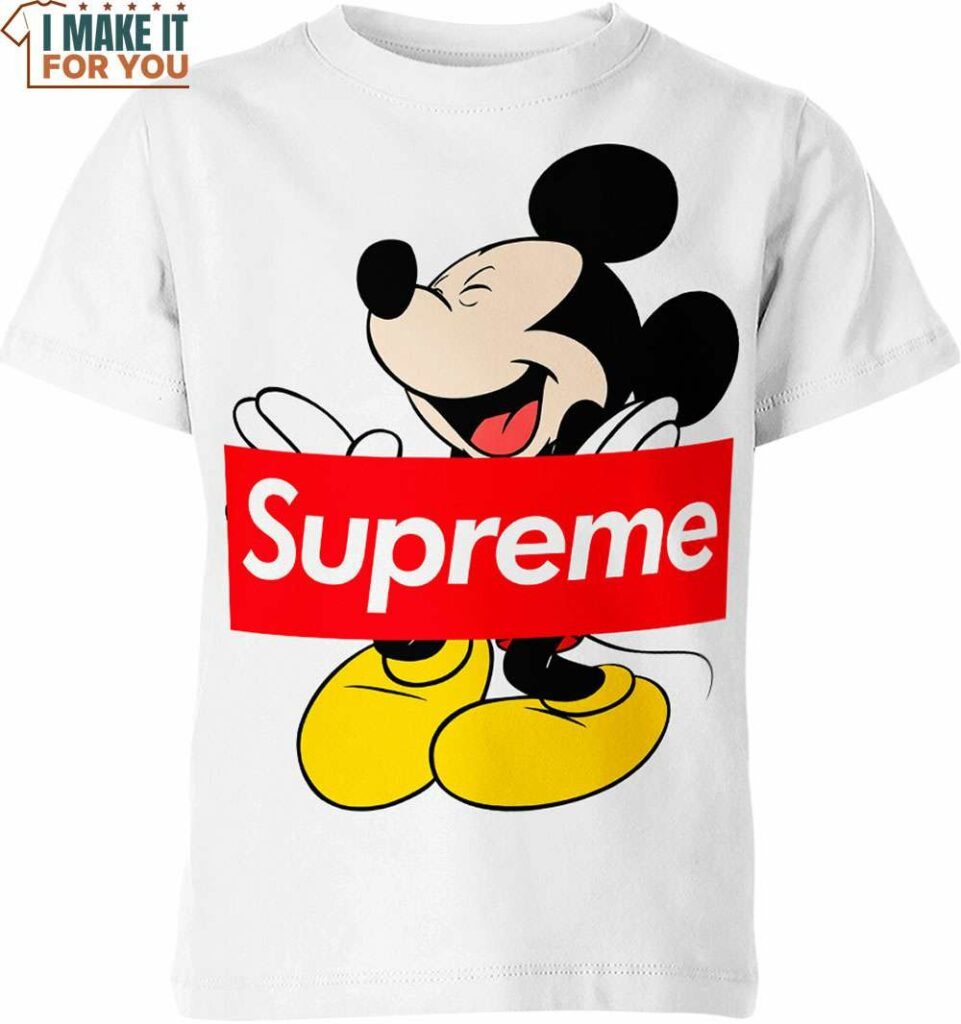 Mickey Mouse Supreme White Shirt