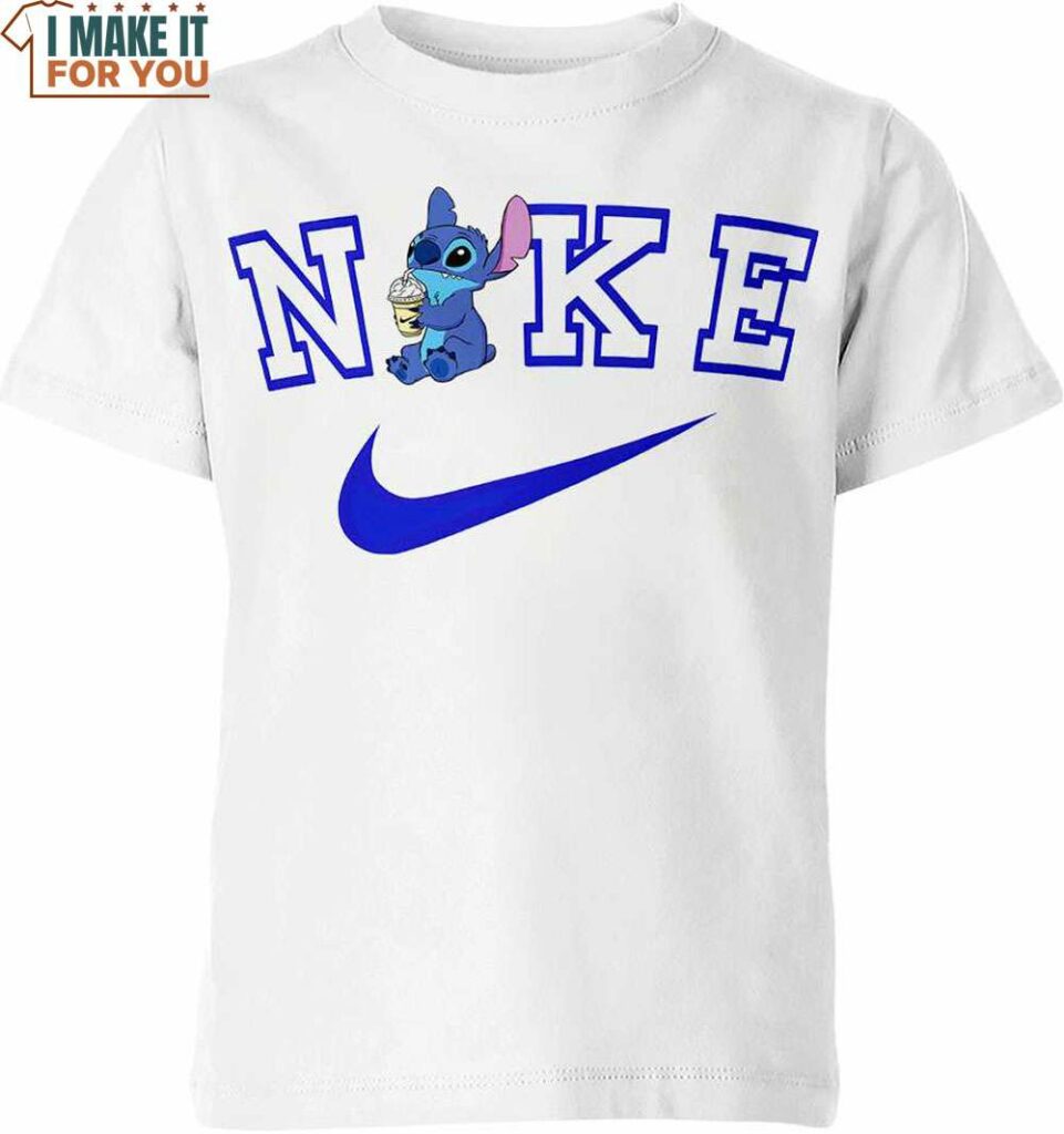 Stitch Nike Shirt, Cartoon Lovers Gift