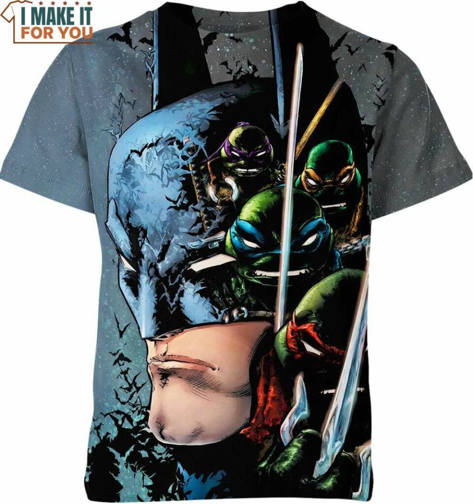 Batman Teenage Mutant Ninja Turtles DC Comics Shirt, Unique DC Comics Gifts