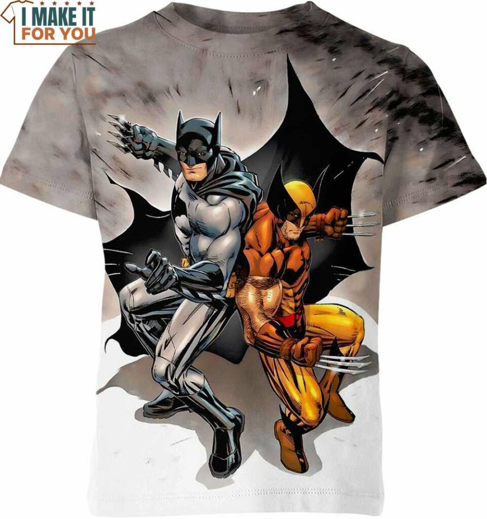 Batman Wolverine DC Comics Shirt, Best DC Comics Gifts for Die-Hard Fans
