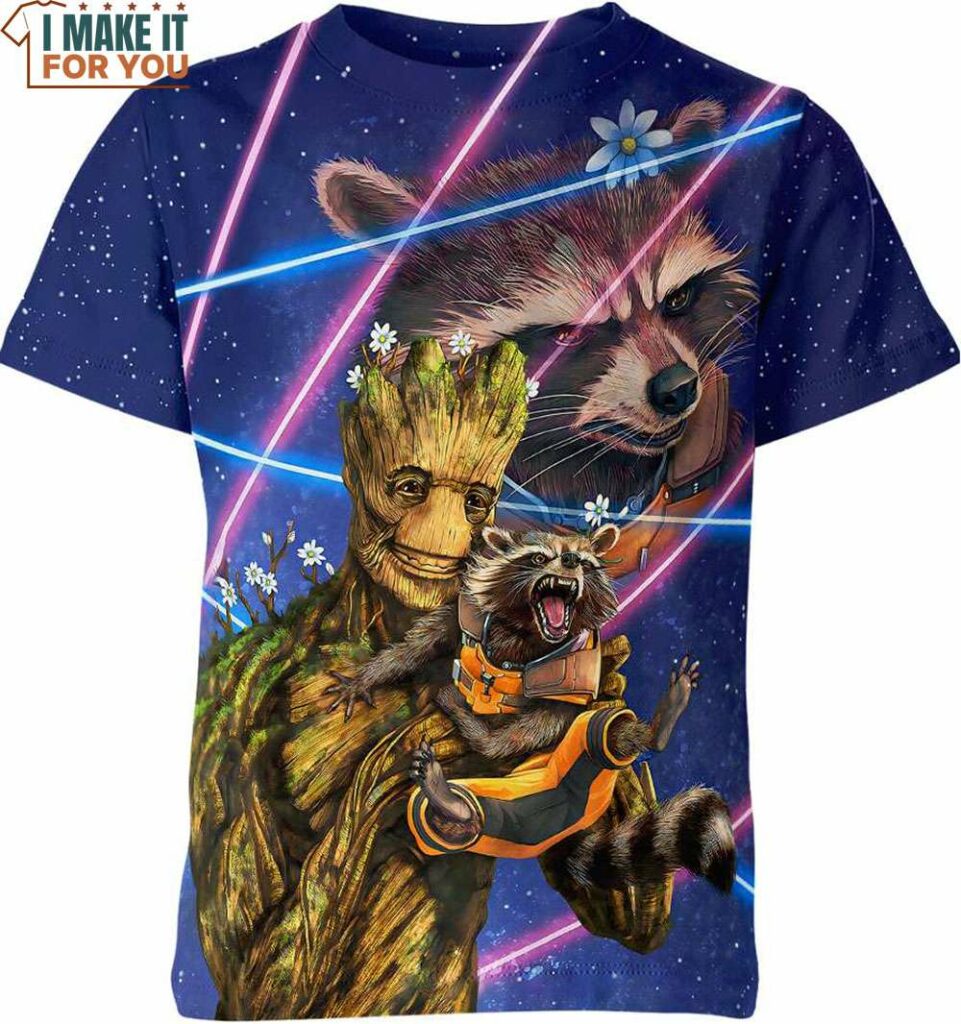 Rocket Raccoon Groot Marvel Comics Shirt, Marvel Comics Shirt