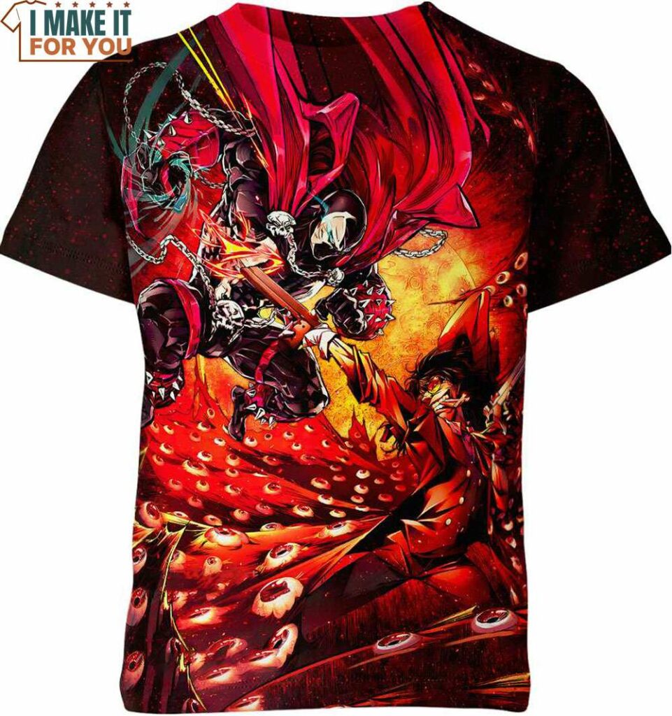 Spawn Alucard Hellsing Comics Shirt, Vintage Marvel T-Shirts