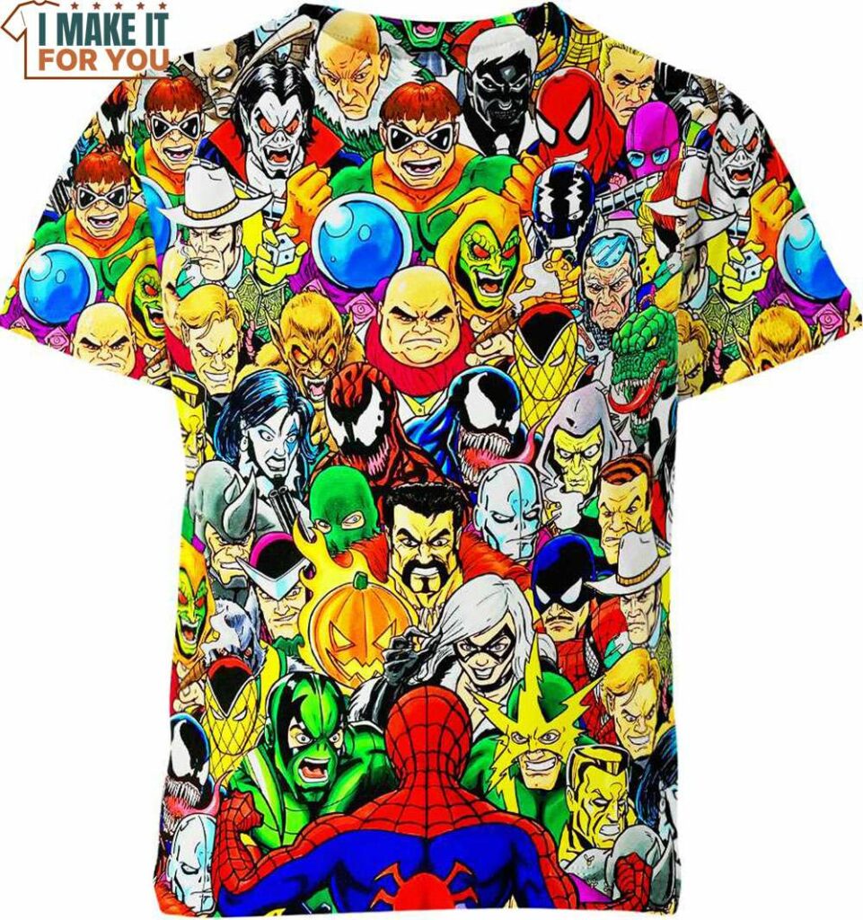Spider Man Marvel Comics Shirt, Marvel Clothing For Men